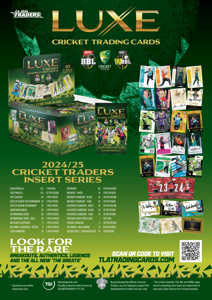 2024/25 TLA CA Traders LUXE Cricket Cards Full Set Details | The House ...