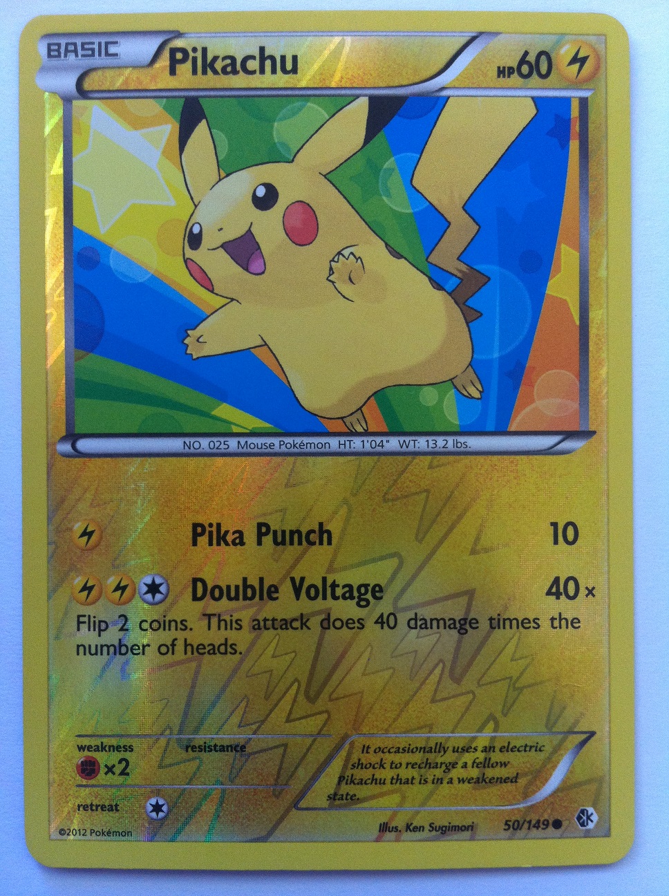Pikachu - Reverse Holo - Reverse Holo (Boundaries Crossed BCR 50) | Gimko
