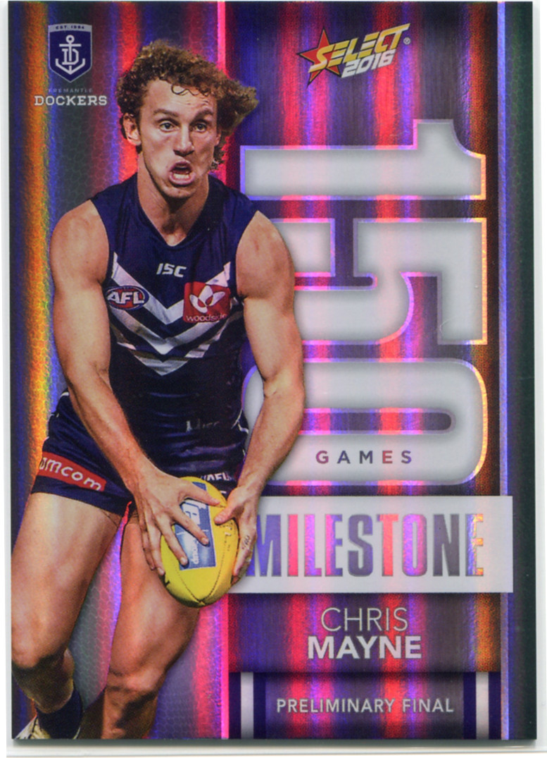 2016 Select AFL Footy Stars AFL Milestone Games MG27 Chris Mayne ...