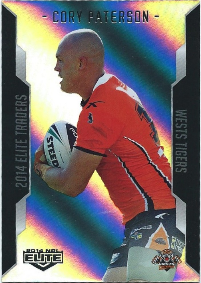2014 NRL ELITE Silver Parallel Card - Cory Paterson - Wests Tigers | Gimko