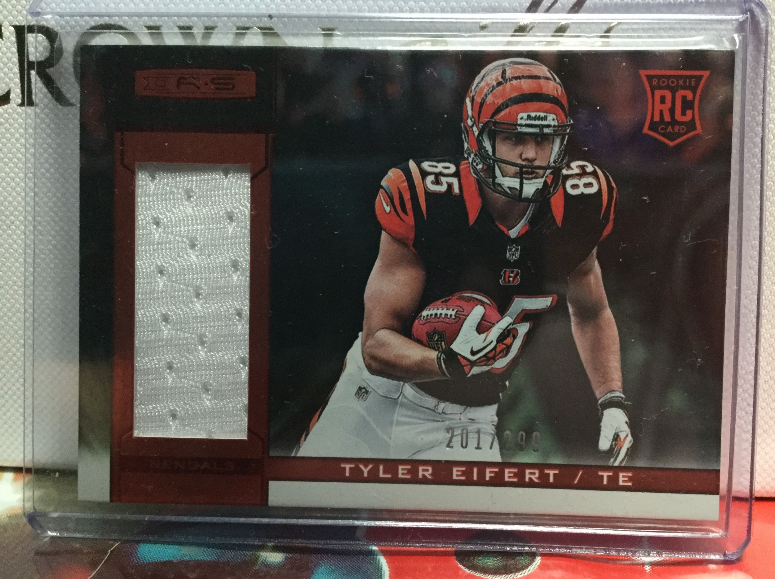 2013 NFL PANINI ROOKIES & STARS LONGEVITY RED JERSEY ROOKIE CARD TYLER ...