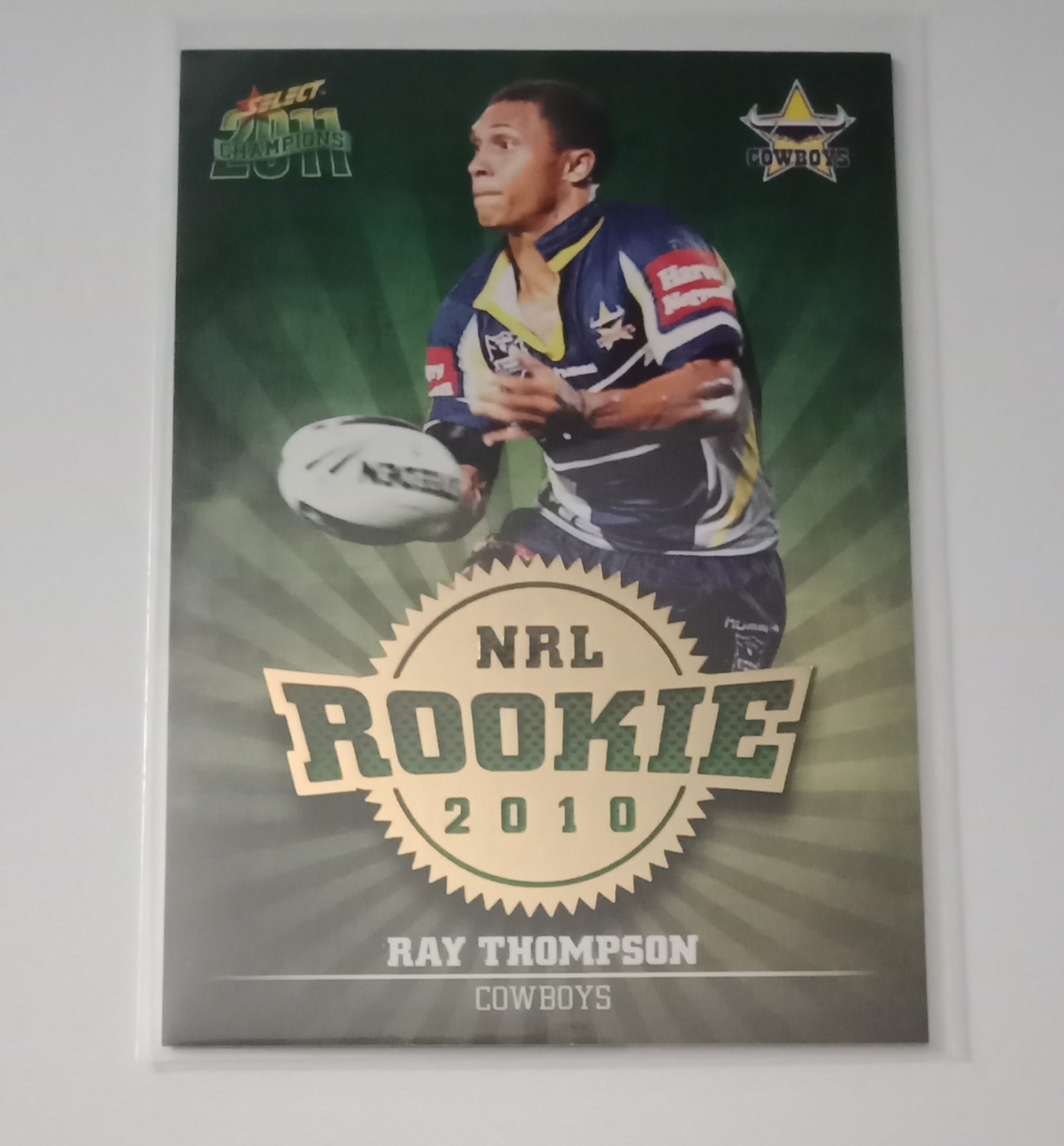 2011 NRL SELECT CHAMPIONS ROOKIE CARD NORTH QUEENSLAND COWBOYS #R35 RAY ...