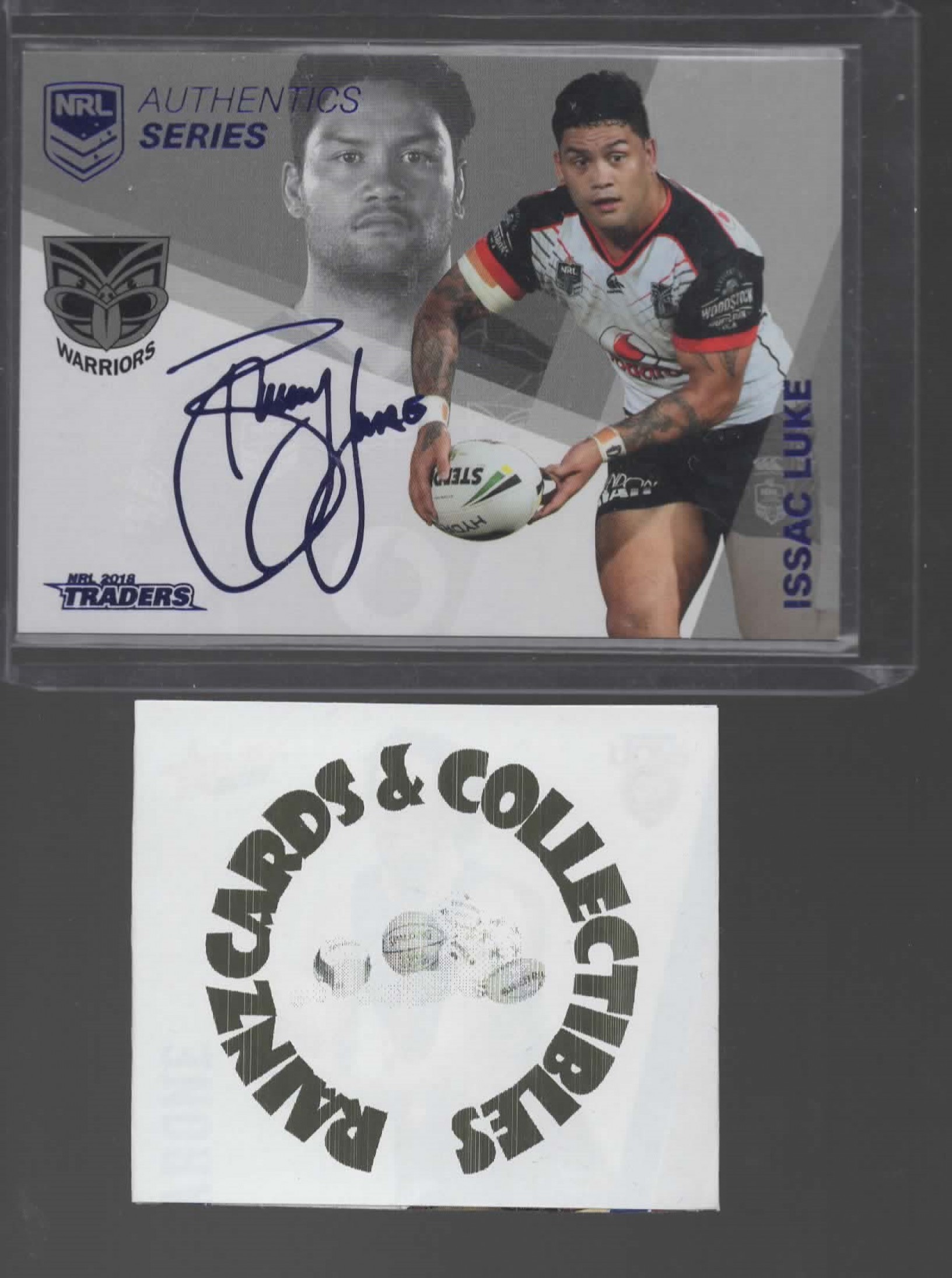 2018 TLA NRL TRADERS AUTHENTICS SERIES SIGNATURE ASS15 ISSAC LUKE NEW ...