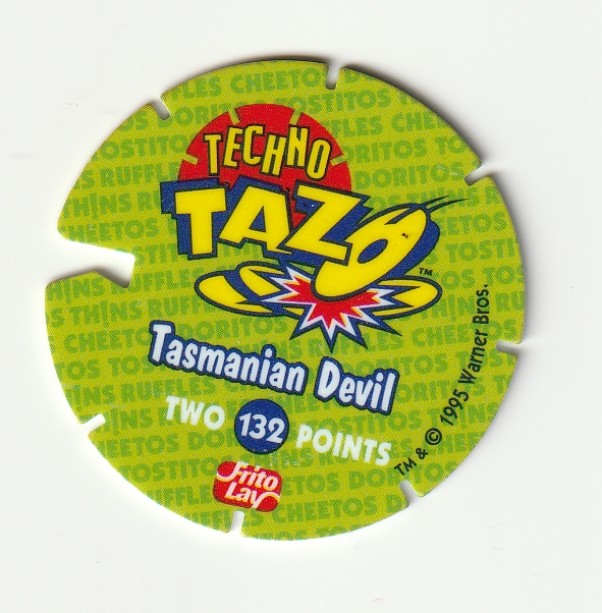 1995 TECHNO TAZO LOONEY TUNES #132 TASMANIAN DEVIL 💎⚡💎⚡💎 Frito Lay 🔥 🌟🔥 ...