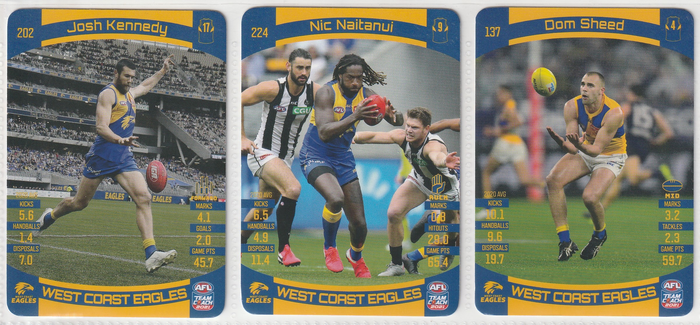 2021 TEAMCOACH - 137 DOM SHEED 💯🏉 AFL COMMON CARD 🏉💯 | Gimko