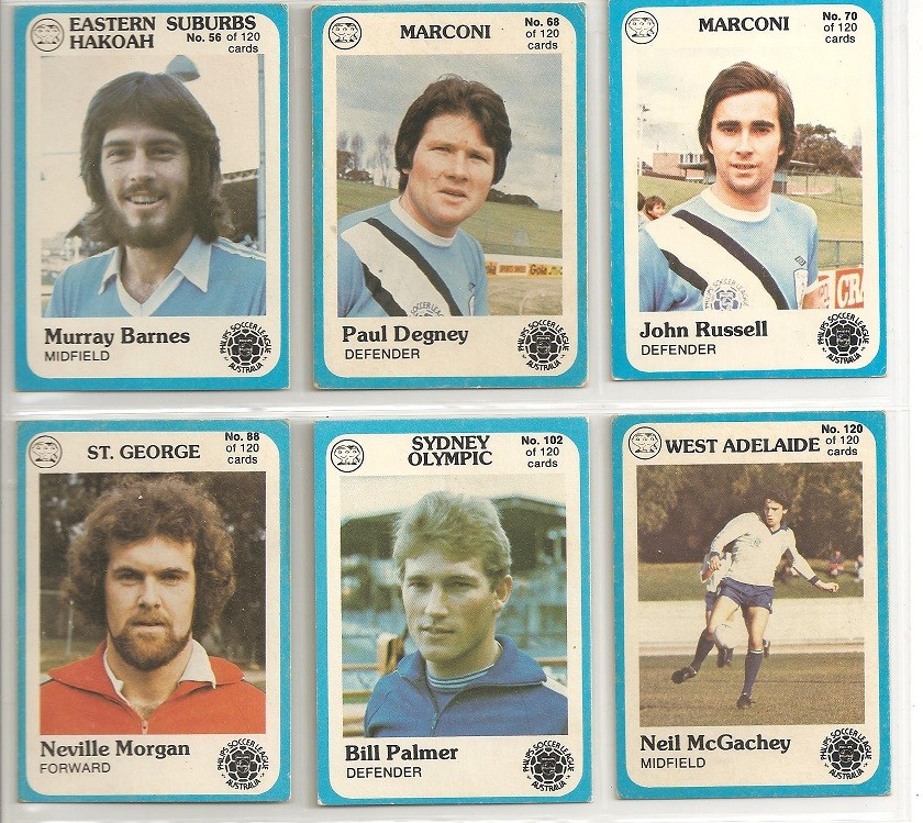 1978 Scanlens Phillips Soccer League Card PAUL DEGNEY | Gimko