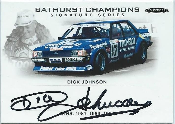 V8 Supercars 50 Years of Bathurst Trading Cards Framed & Signed (ESP ...