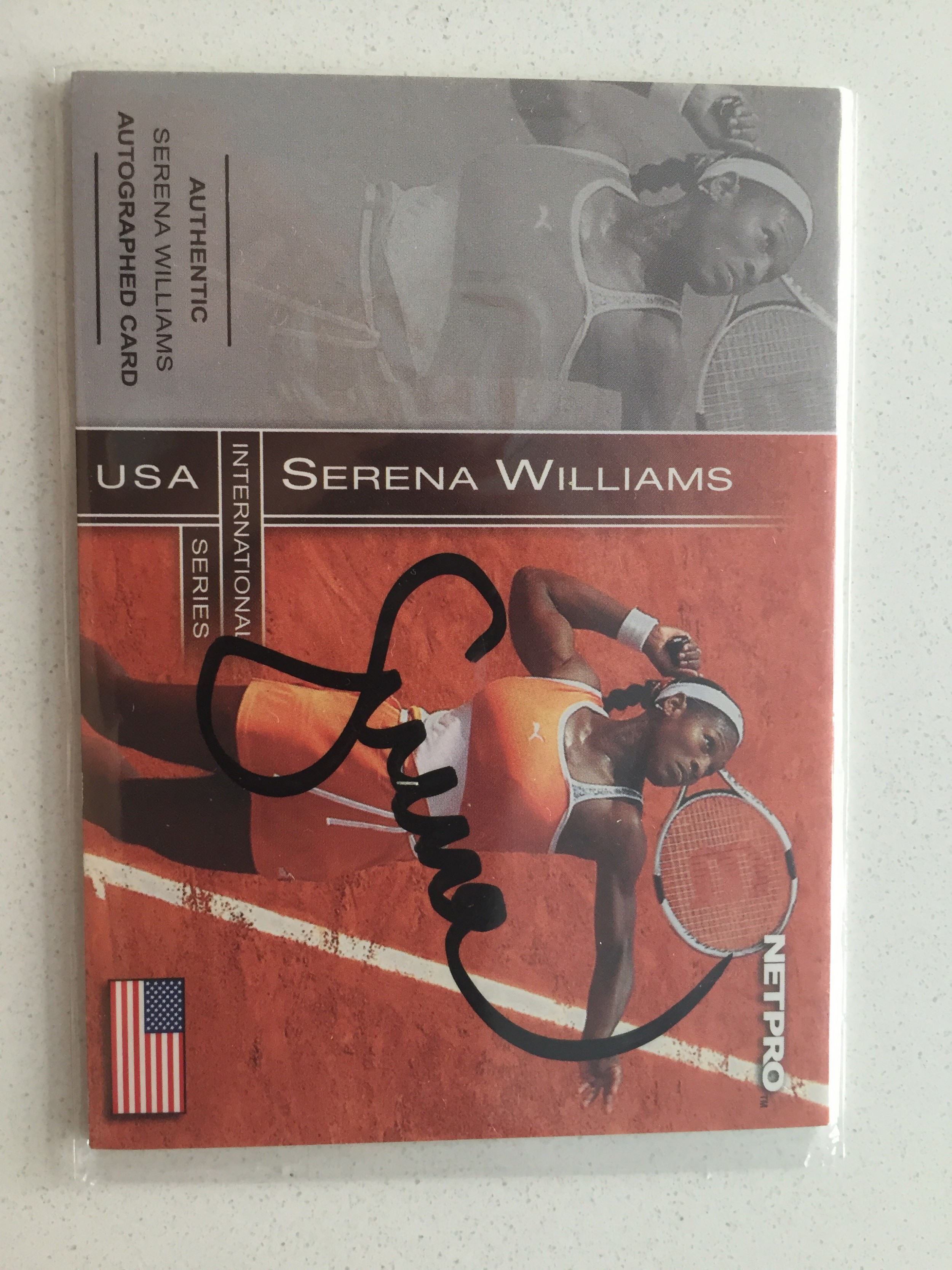 Serena Williams Autographed Card | Gimko